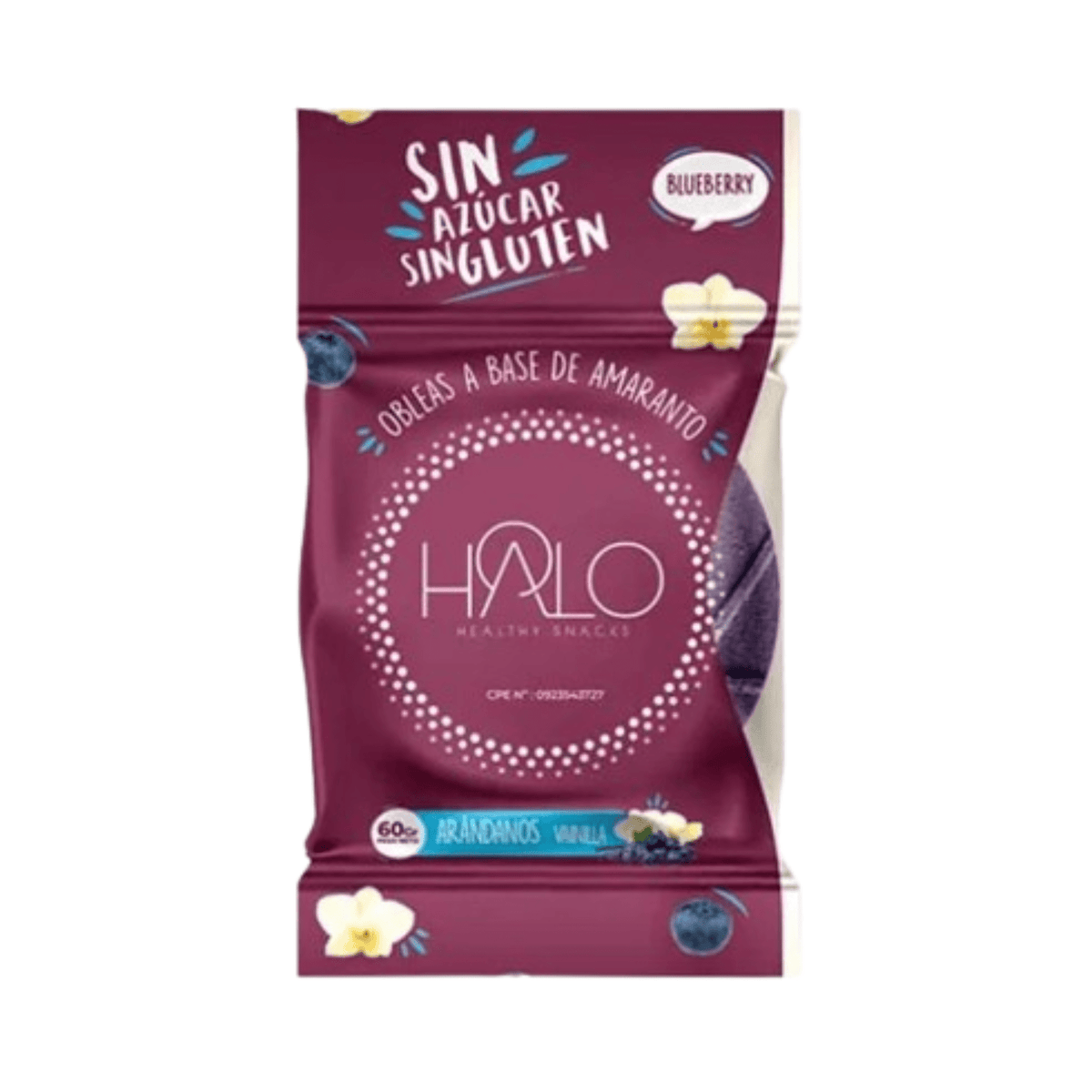 OBLEAS A BASE DE AMARANTO - SABOR ARANDANOS VAINILLA - HALO - 60GR ...