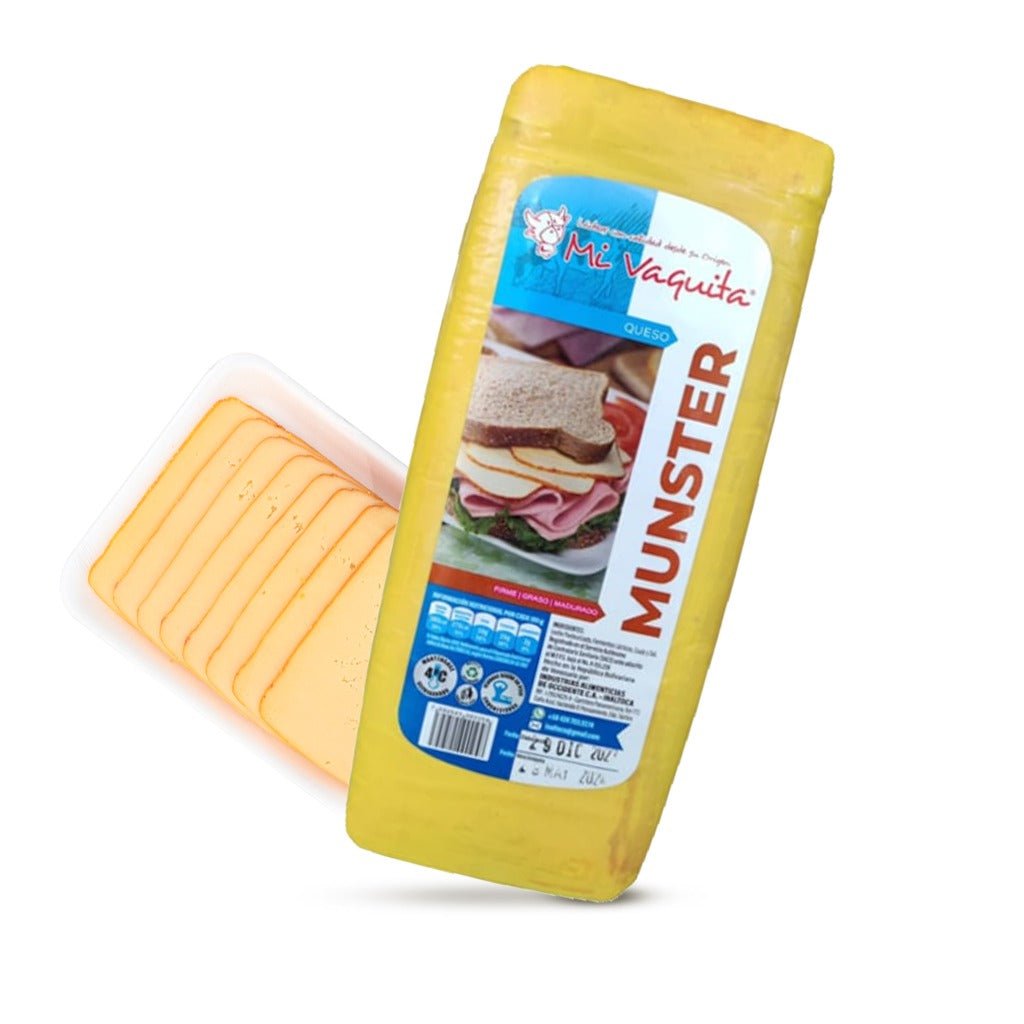 QUESO AMARILLO - MUNSTER - MI VAQUITA - ENTERO - 500 GRS (SOLO CARACAS ...